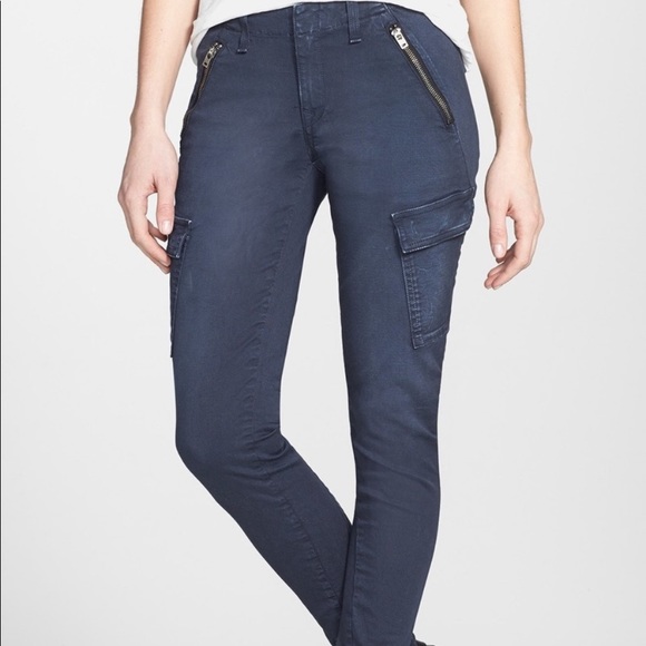rag & bone | Jeans | Rag Bone Bowery Womens Cargo Skinny Jeans 29 Navy ...